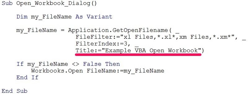 Excel VBA Open Workbook Open Files In VBA With These 2 Macros
