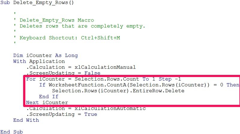 Excel VBA Delete Blank Or Empty Rows 5 Easy To Use Macro Examples