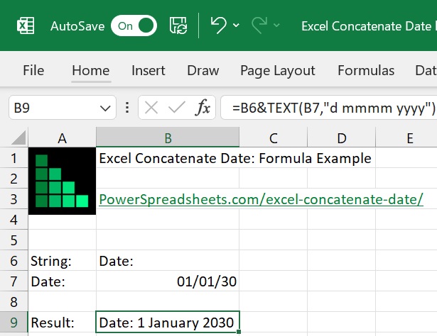 Excel Concatenate Date Formula Example LaptrinhX