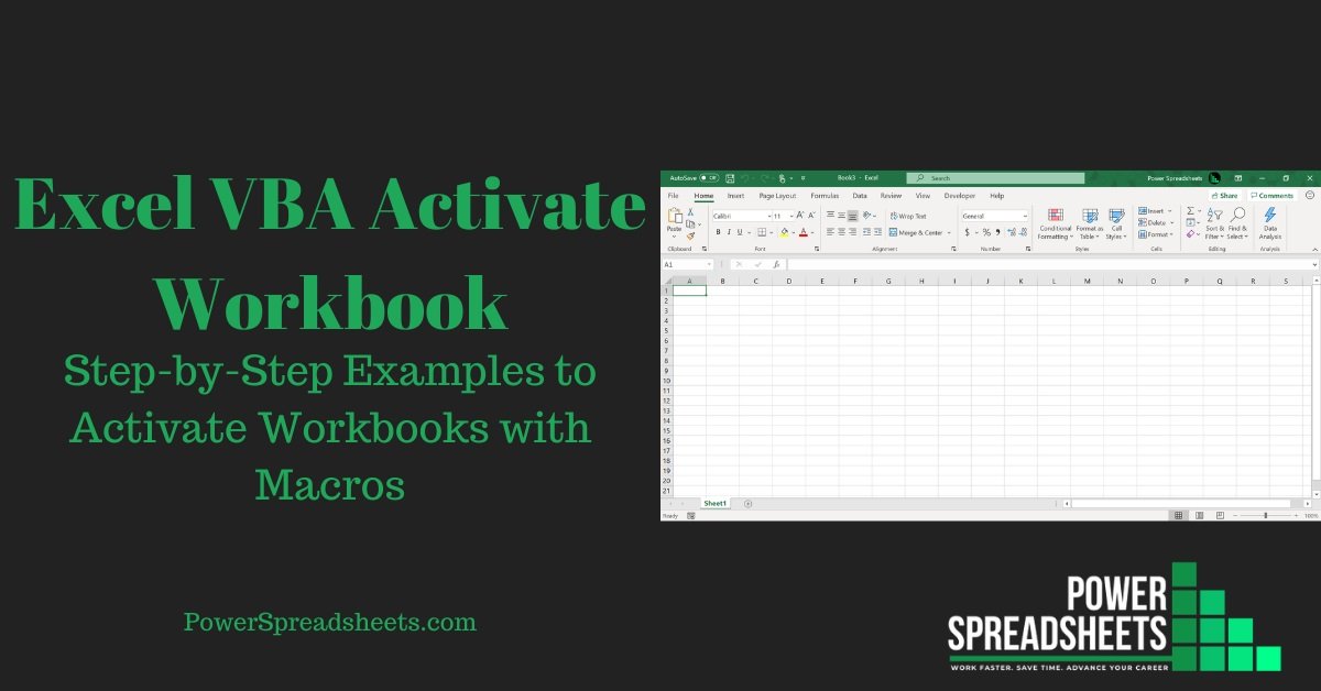 Excel VBA Activate Workbook Examples To Activate Workbooks