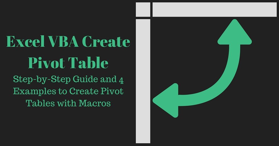 Create Pivot Table Vba Cabinets Matttroy