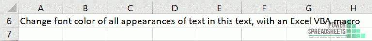 Excel VBA Change Font Color For Part Of Text In 8 Easy Steps Example 
