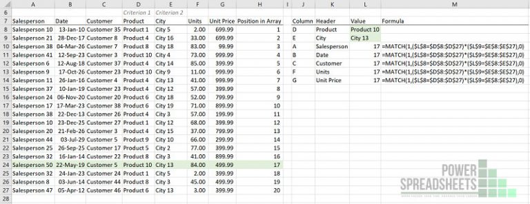 Excel VLookup Multiple Criteria with INDEX MATCH in 4 Easy Steps