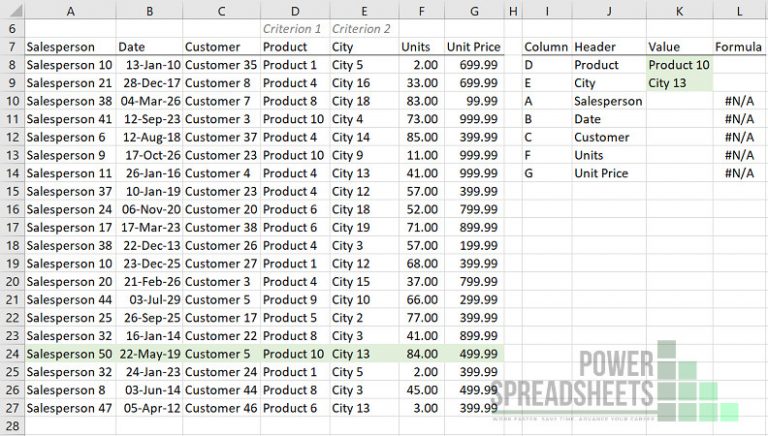 Excel Vlookup Multiple Criteria With The Filter Function In 2 Easy Steps 7949