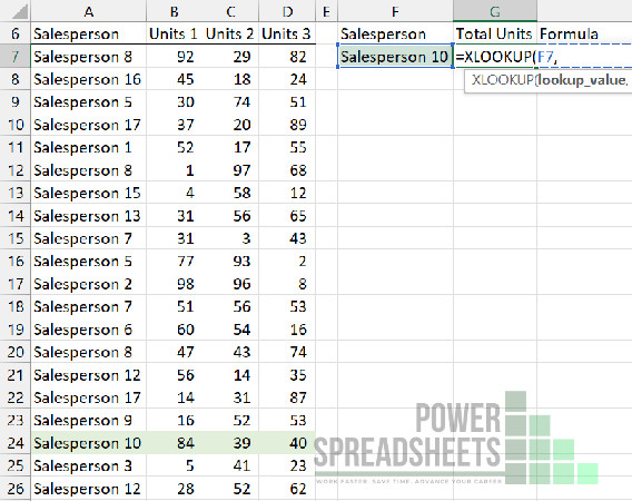 Excel VLookup Sum Multiple Column Values with XLOOKUP In 4 Steps