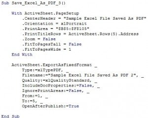 Excel VBA Save As PDF: Step-By-Step Guide And 10 Examples