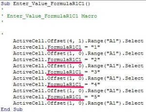 R1C1-Style Notation And FormulaR1C1 Property In Excel VBA