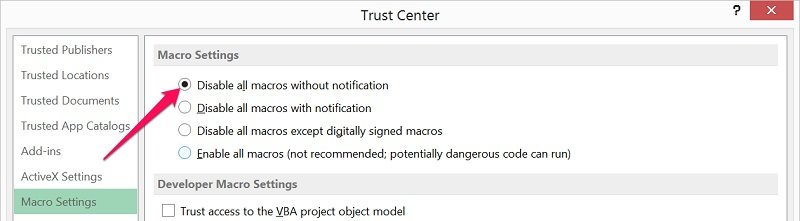 Disable Macros In Excel Document Assistantlopte