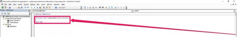 Create Excel Userforms For Data Entry In 6 Easy Steps Tutorial And Practical Example