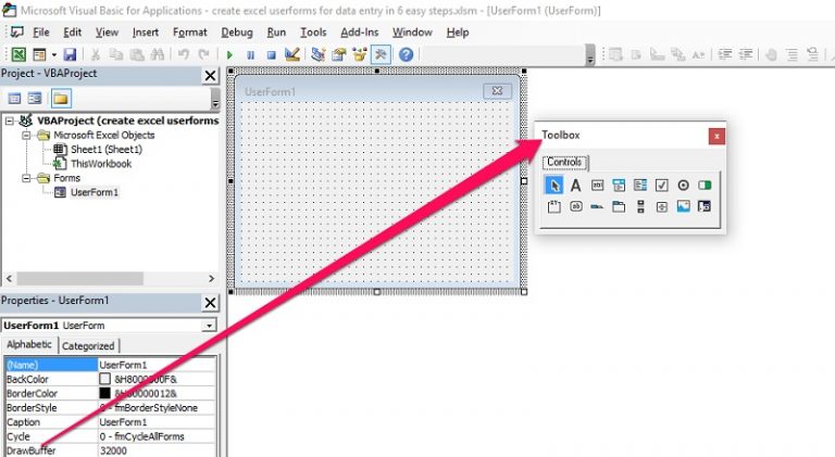 Create Excel UserForms For Data Entry In 6 Easy Steps: Tutorial And ...