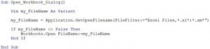 Excel VBA Open Workbook: Open Files In VBA With These 2 Macros